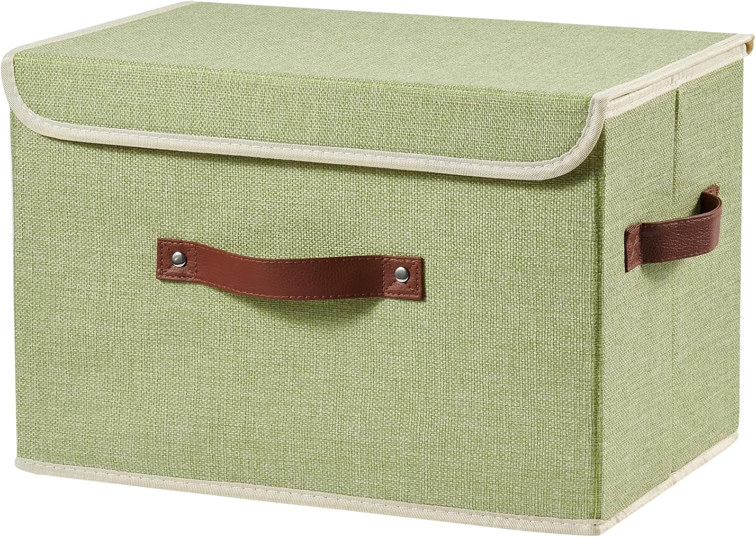 dxynlzq Storage Boxes with Lid Cotton Linen Fabric Storage Bins ...