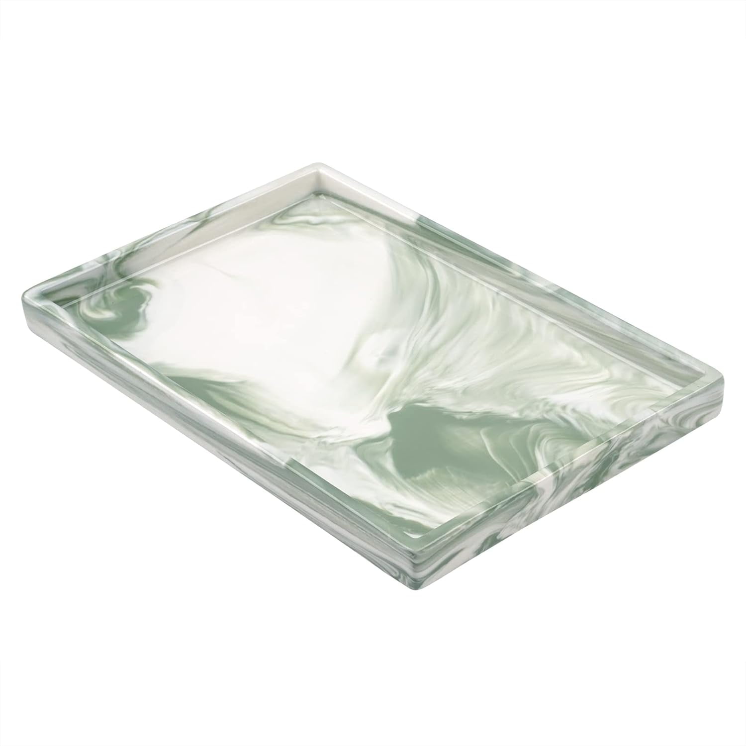 sdzjfiv Marble Tray for Bathroom Counter Decor Ceramic Perfume ...