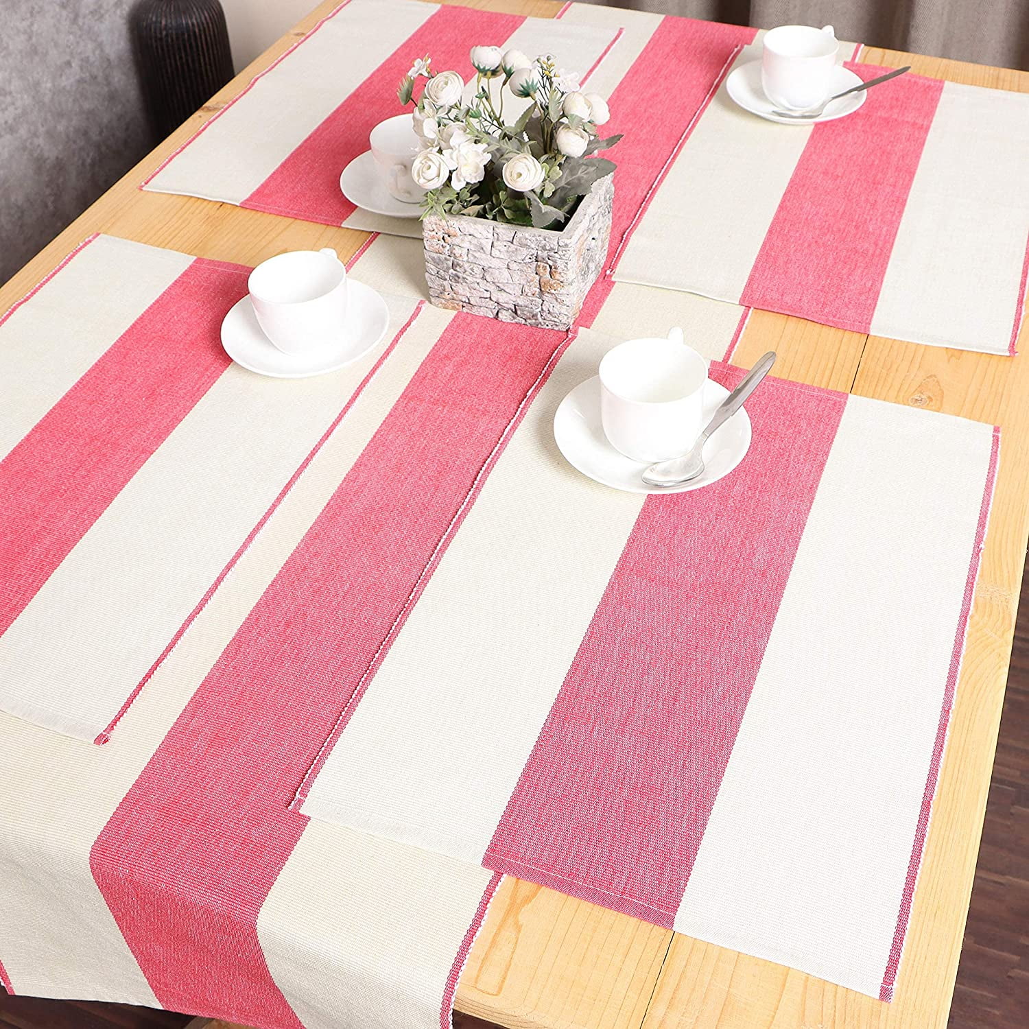 sdzkixo Christmas Table Runner-Ribbed Table Runner for Thanksgiving ...