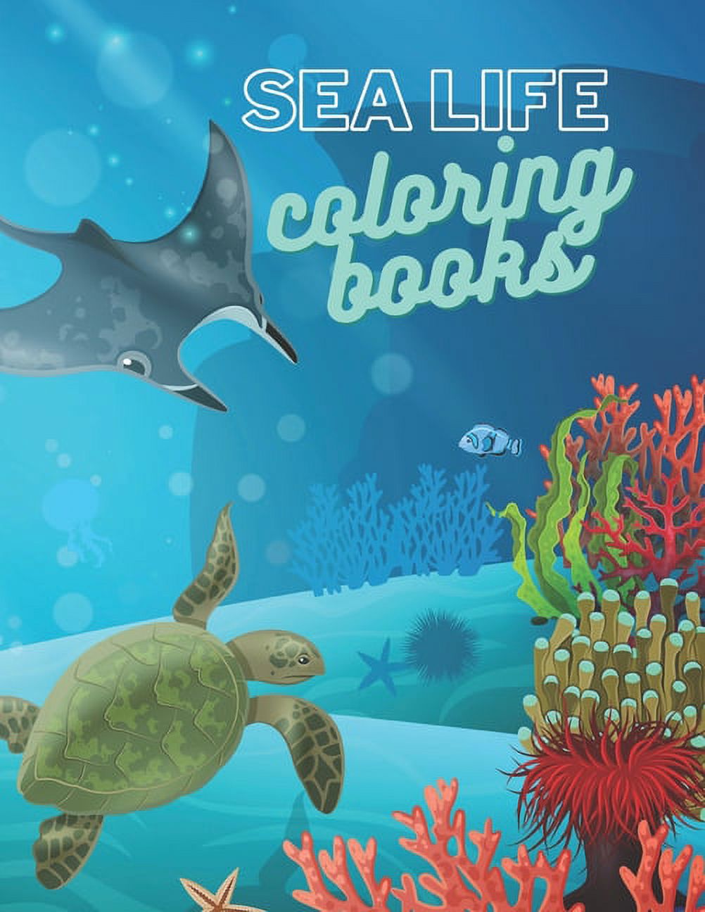 sea life coloring books : life under the sea coloring books, paperback ...
