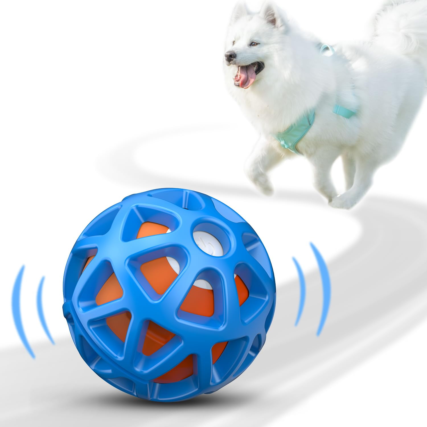seagi Interactive Dog Toys - Durable SMRAutomatic Bouncing & Vibrating ...