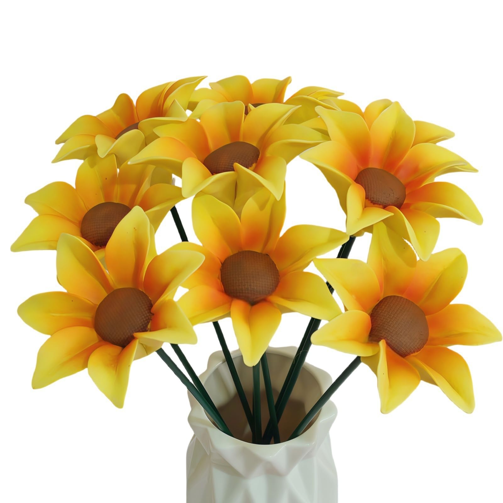 seahdunt Handmade Porcelain 3D Ceramic Sunflower, Eternal Flower ...