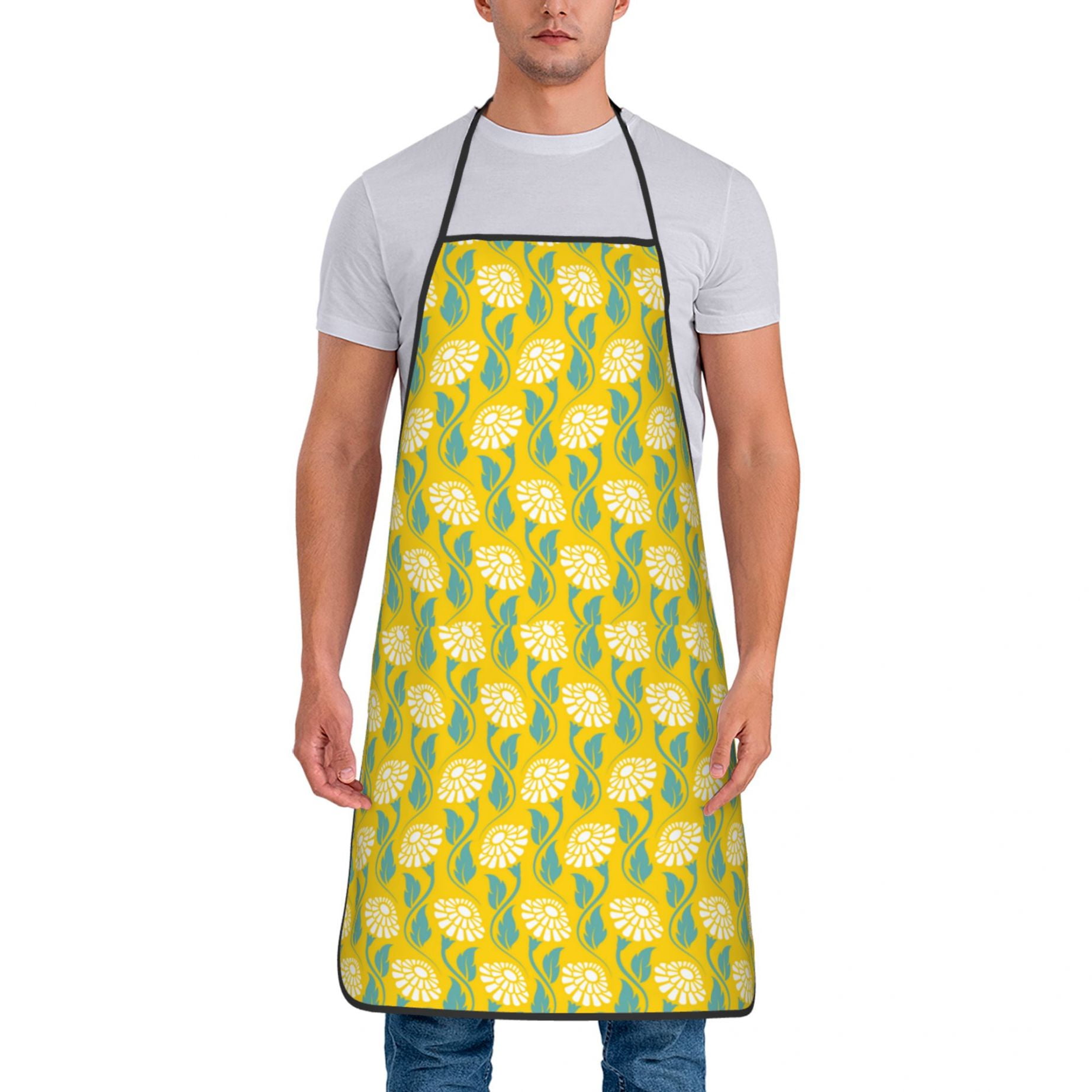 seamless floral pattern (5) Aprons for Women Men Waterproof Apron ...