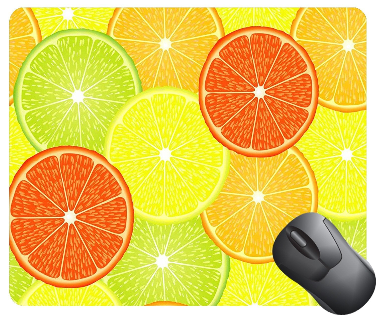 seamless repeating design with citrus fruits Mouse pads Gaming Mouse ...