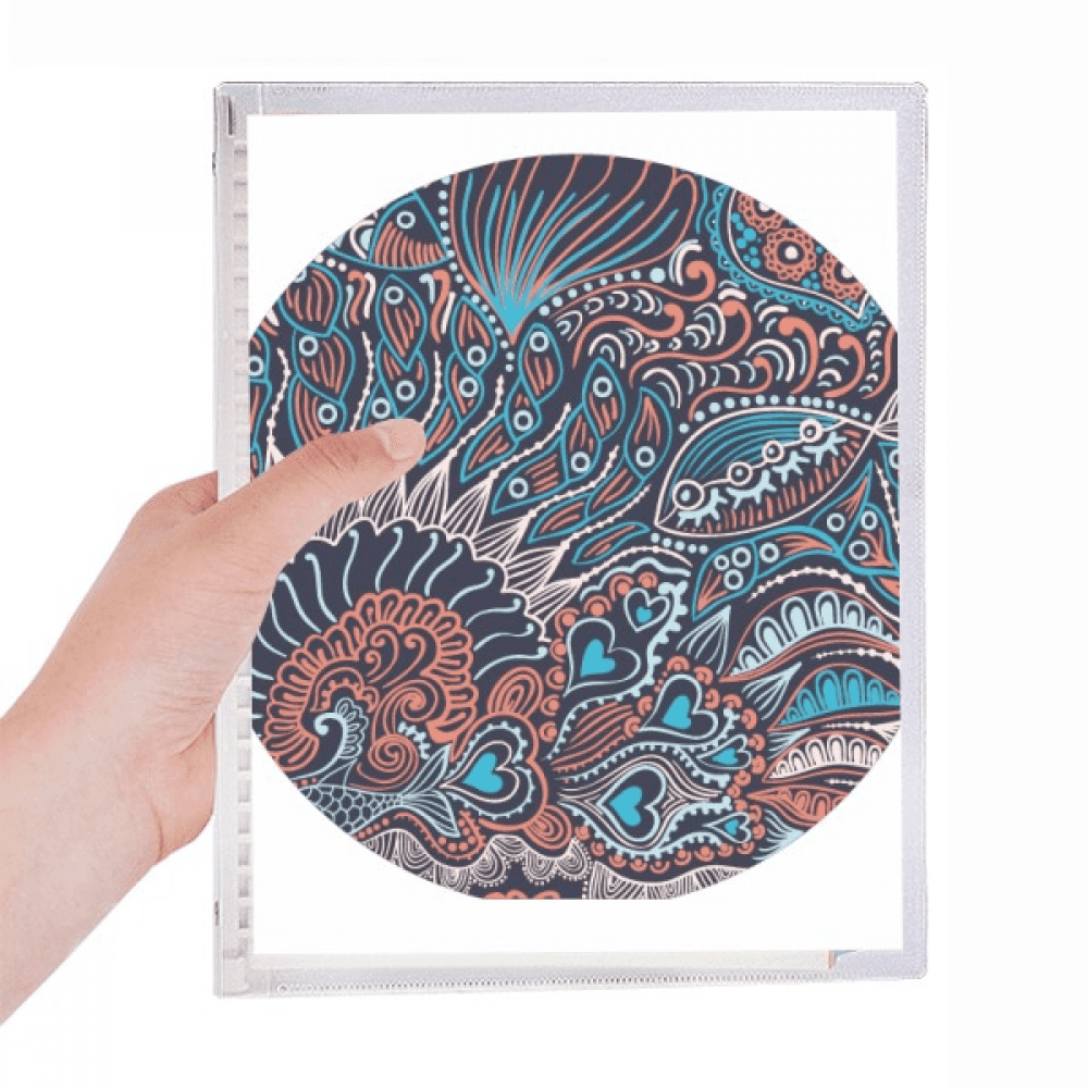 seamless texture fish animal notebook loose diary refillable journal ...