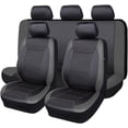 seat Covers Protects Water Proof Faux Leather Fiber Front and Rear ...