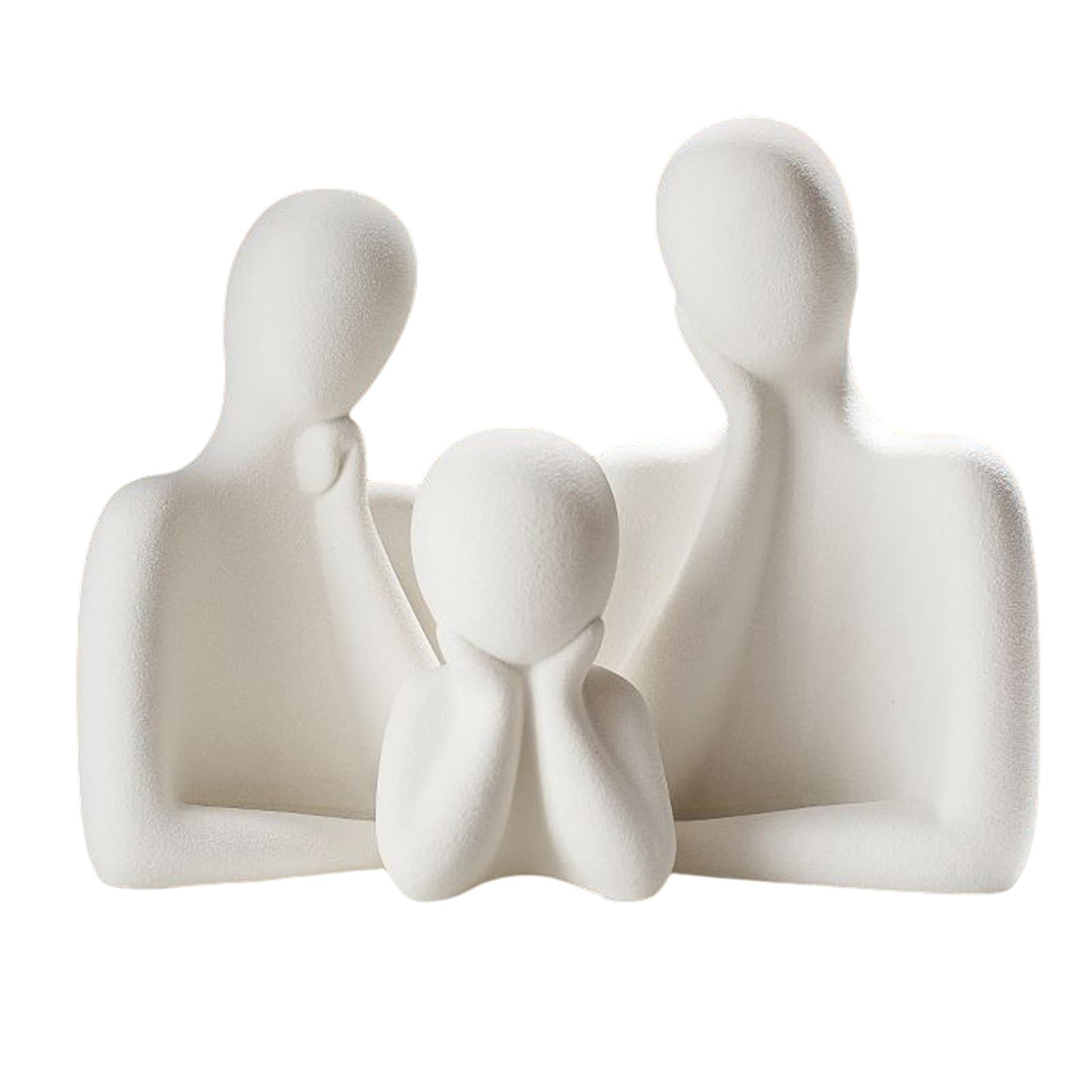 secretgardenu 3Pcs European Style Abstract Family Statues for crafts ...