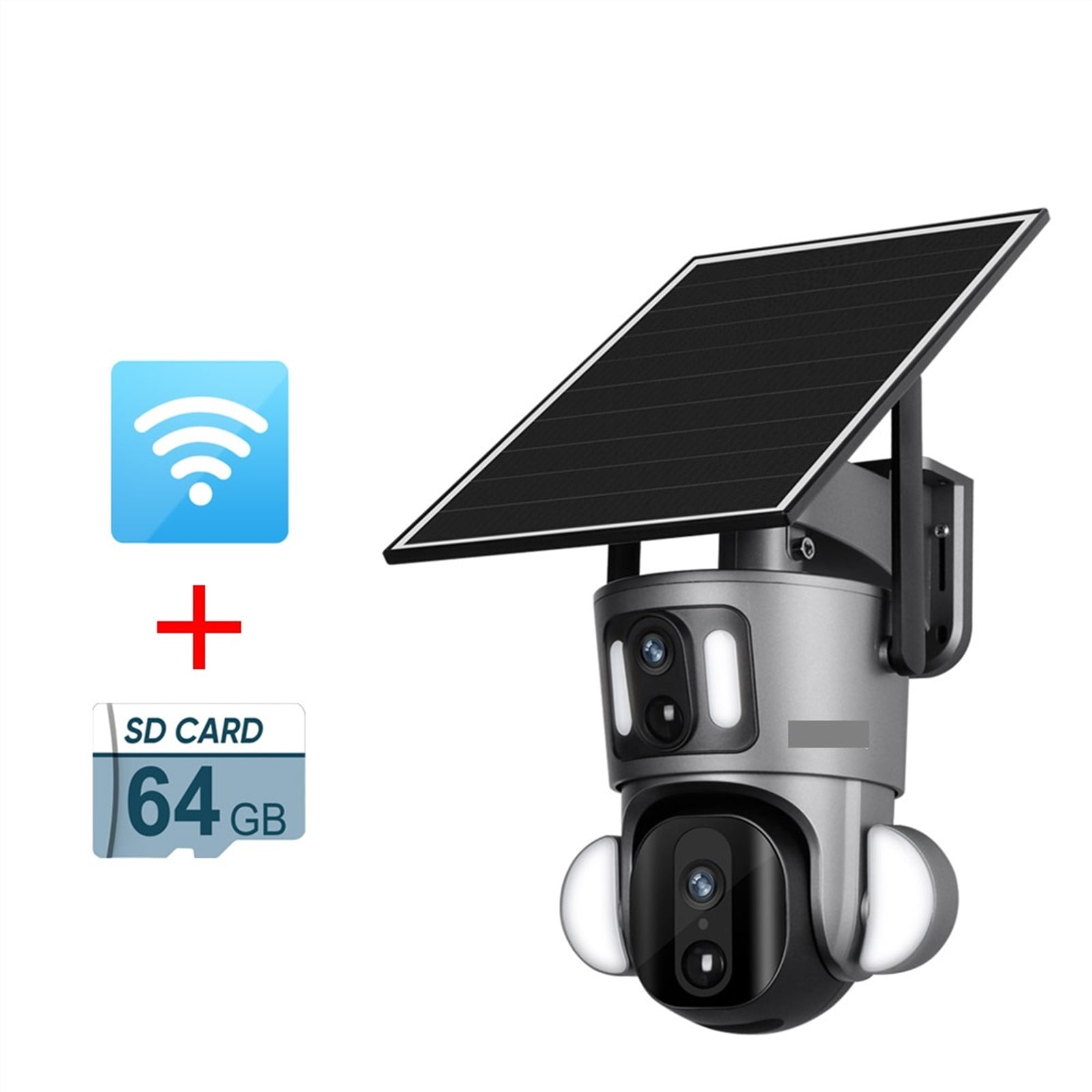 security camera， Dual Screen 4G Solar Security Linkage Camera Outdoor ...