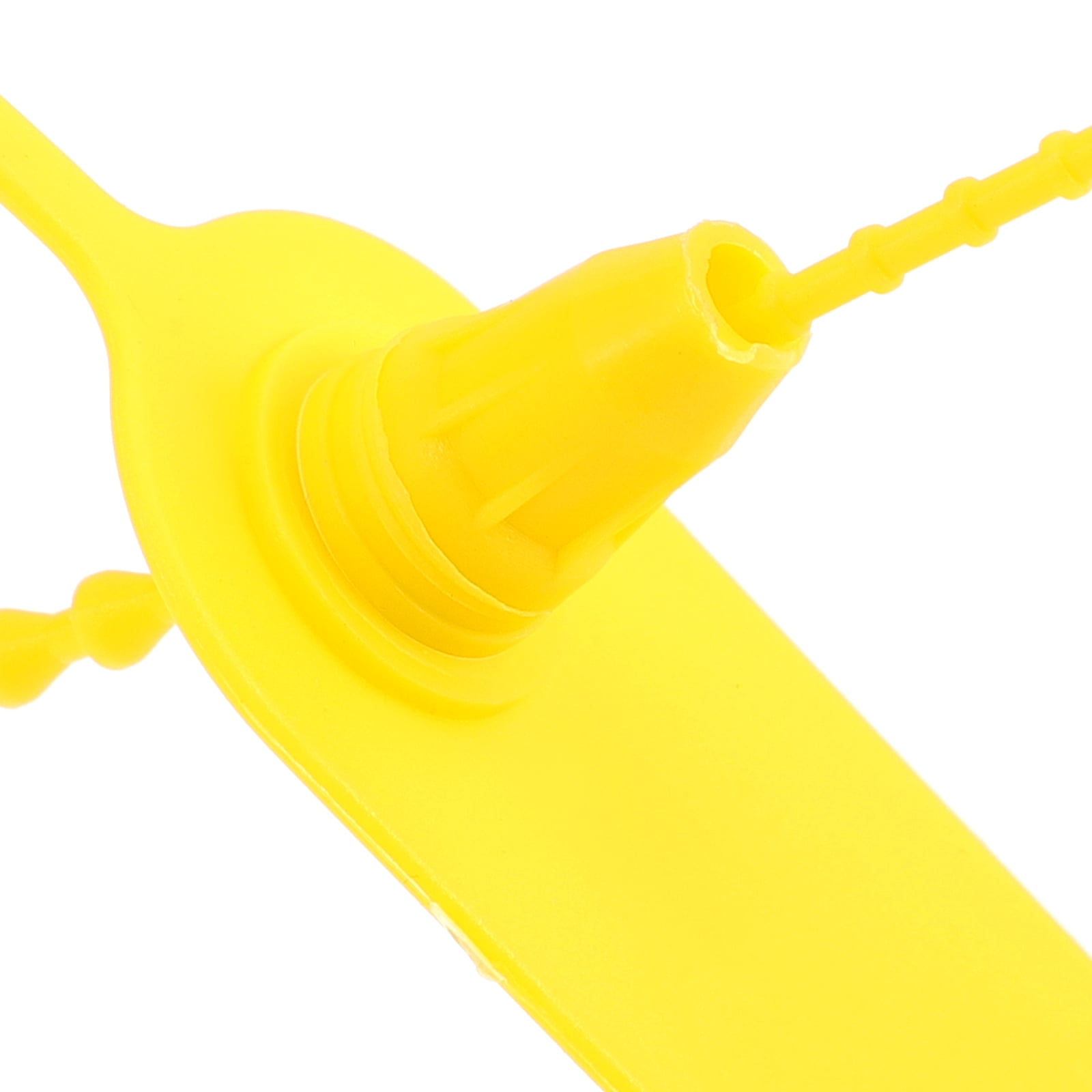 100Pcs Tamper Proof Security Tags for Use Yellow Plastic Self-Locking ...