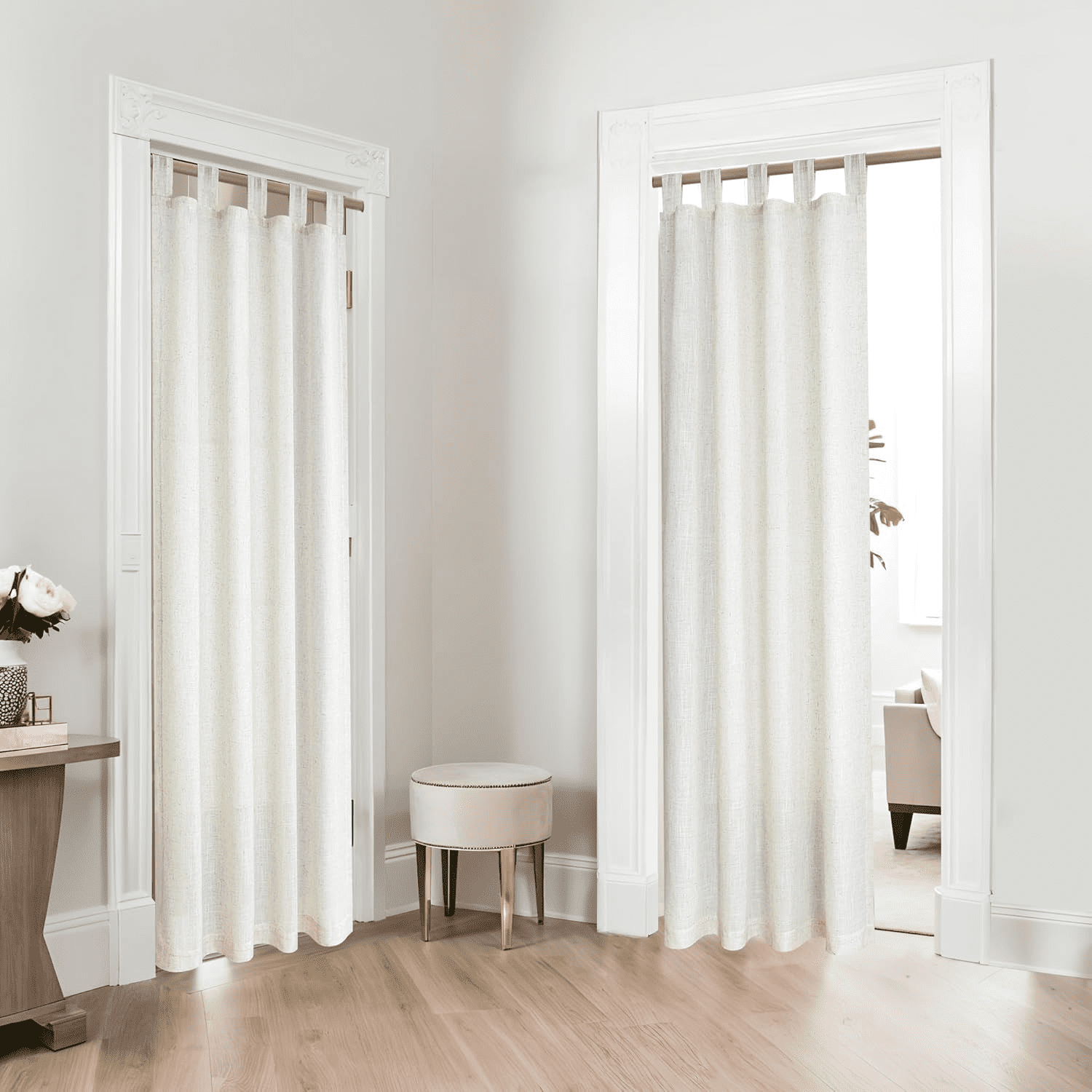 sedfg Farmhouse DXQPIOA Curtains - 84 Inch Length 2 Panels Set Tab Top ...