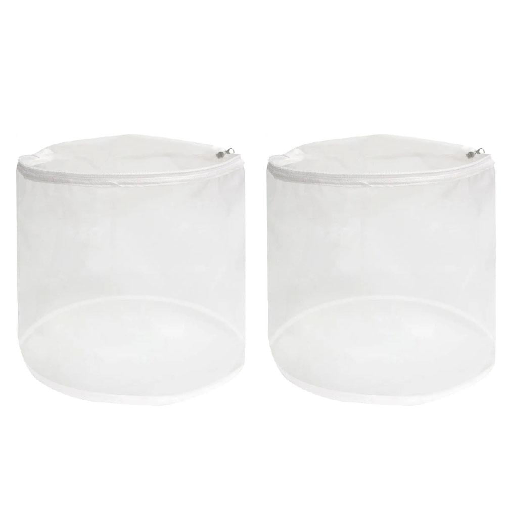 seebee Reusable 2Gallon 2pack 220 micron zipper filter bag all mesh ...