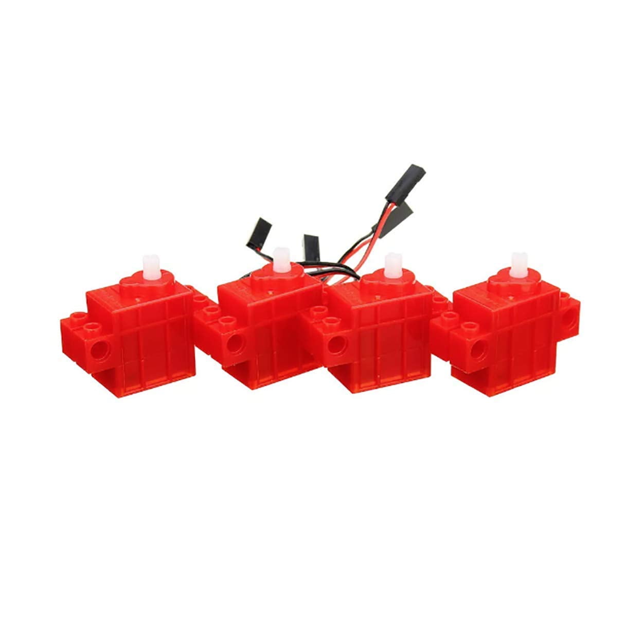 seeed studio 4Pcs 360° RRF12 Red Color Geek-Motor with Wire for Lego ...
