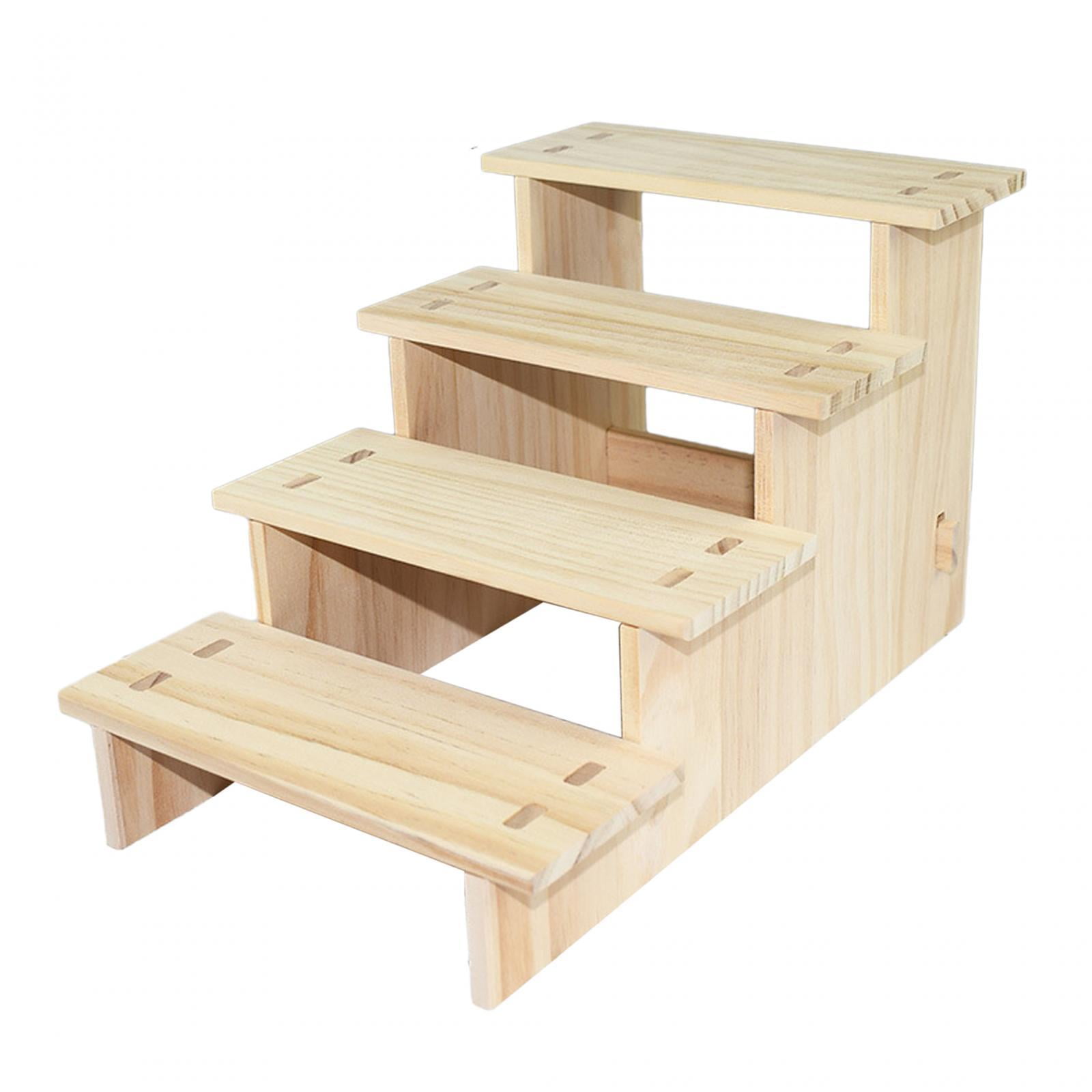 Segolike Wood Display Riser Stand Showcase Fixtures Countertop Jewelry ...