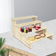 Segolike Wood Display Riser Stand Showcase Fixtures Countertop Jewelry ...