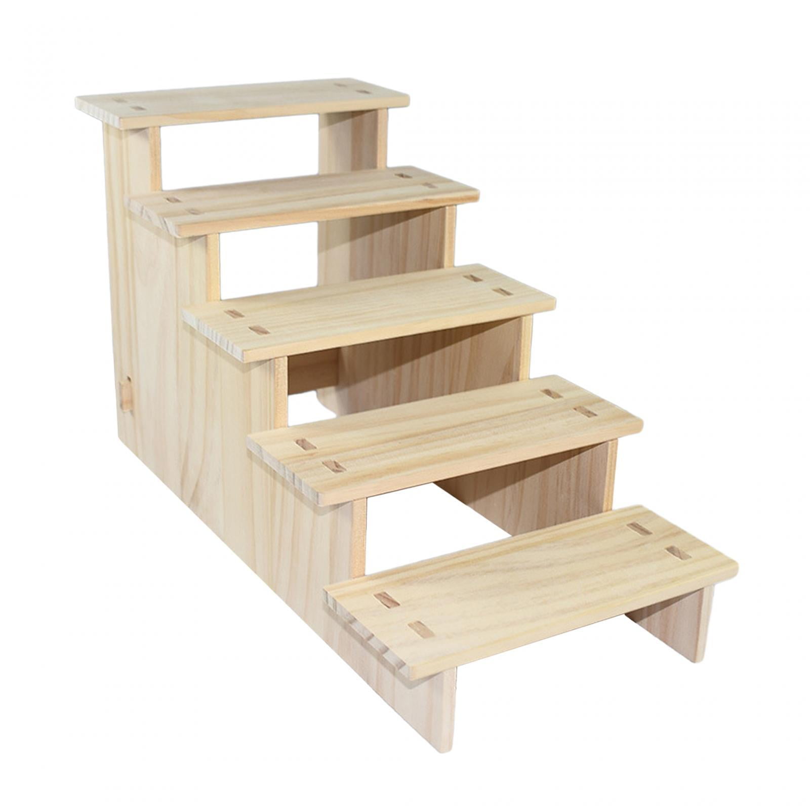 Segolike Wood Display Riser Stand Showcase Fixtures Countertop Jewelry ...