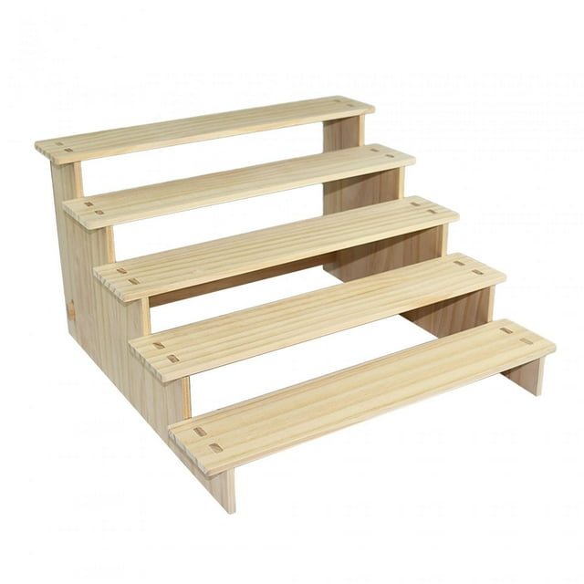 Segolike Wood Display Riser Stand Showcase Fixtures Countertop Jewelry ...