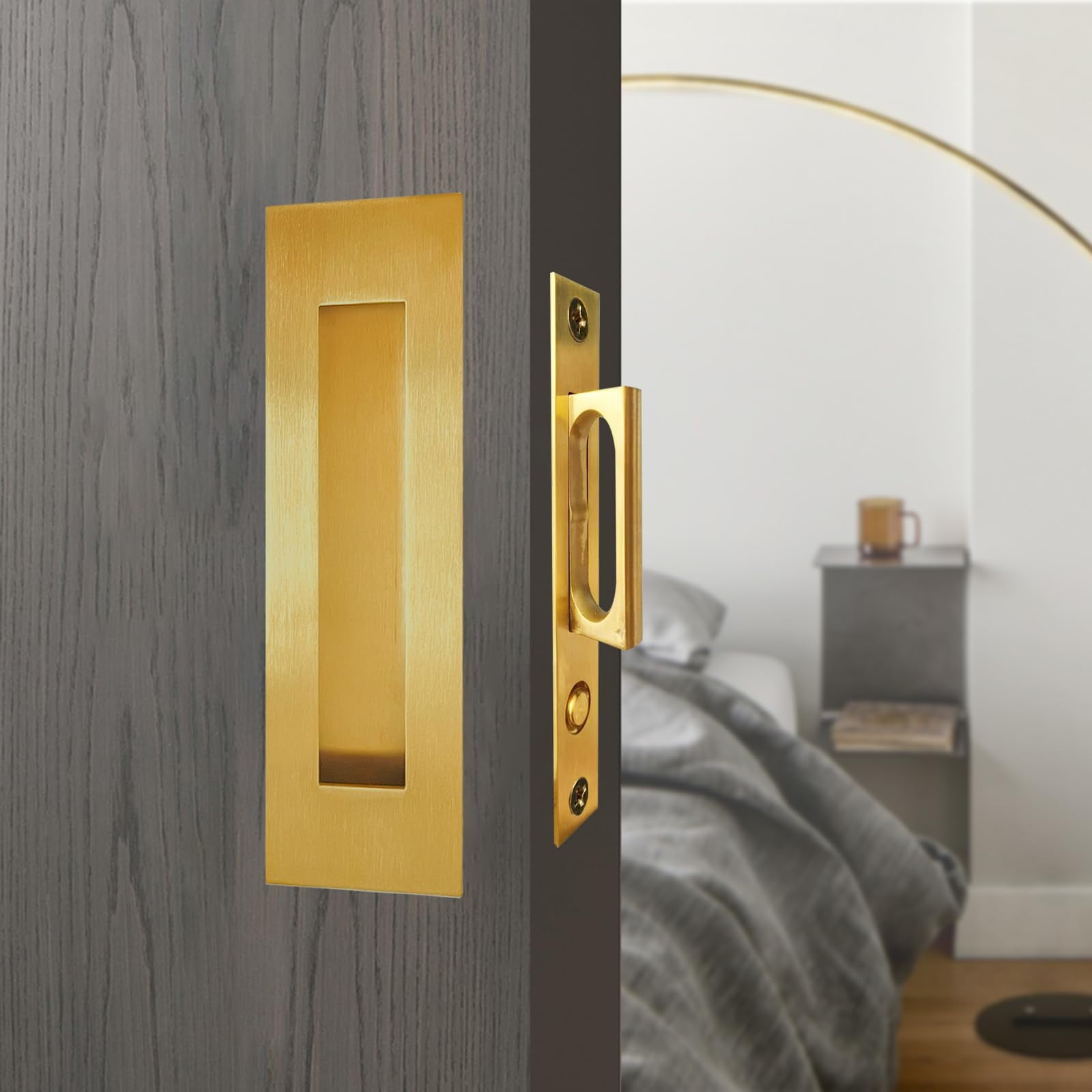 senharvest Recessed Finger Flush Pulls with Edge Pull -Sliding Closet ...