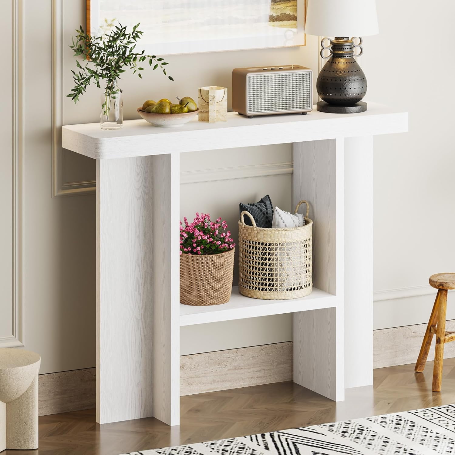 senlin Sofa Table, 47 Inch Console Table, Narrow Entryway Table for ...