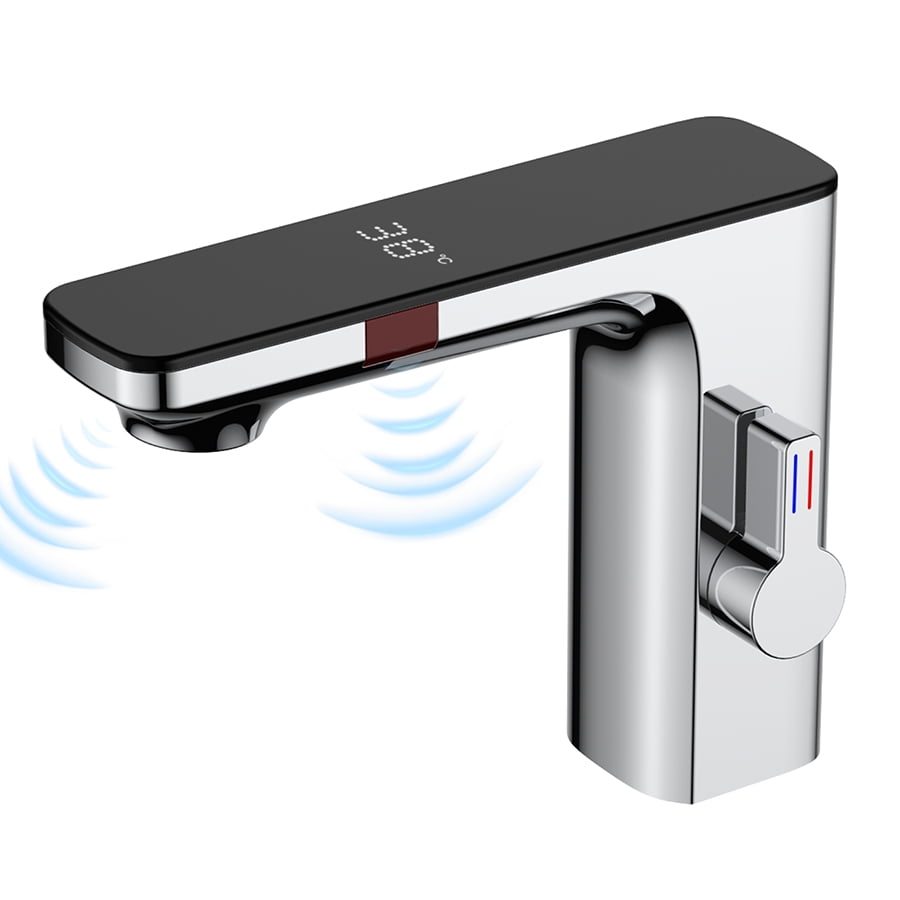 sensor digital display faucet, touchless bathroom faucet with ...