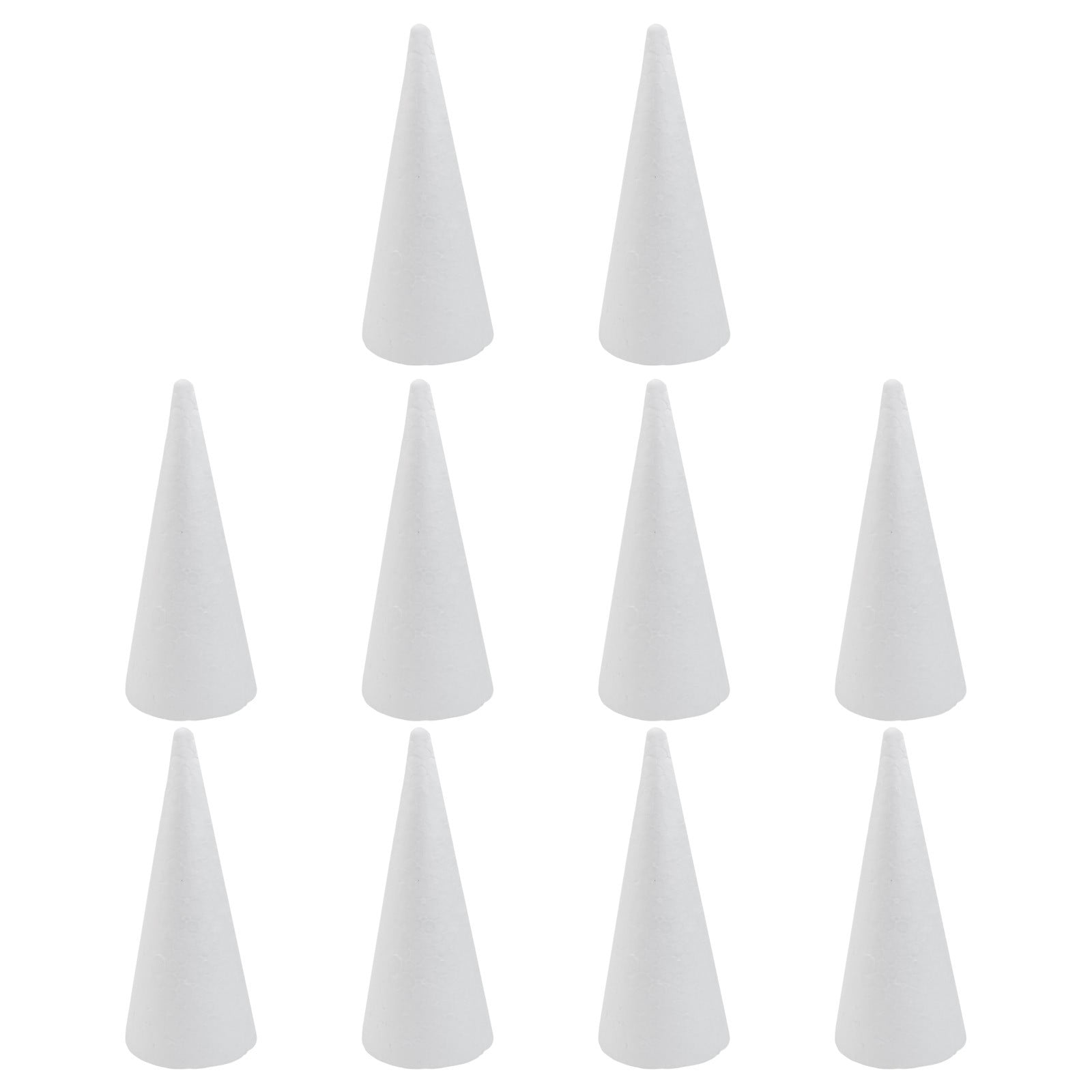 sentaili 10Pcs Christmas Tree Foam White Cone For Diy Christmas Tree ...