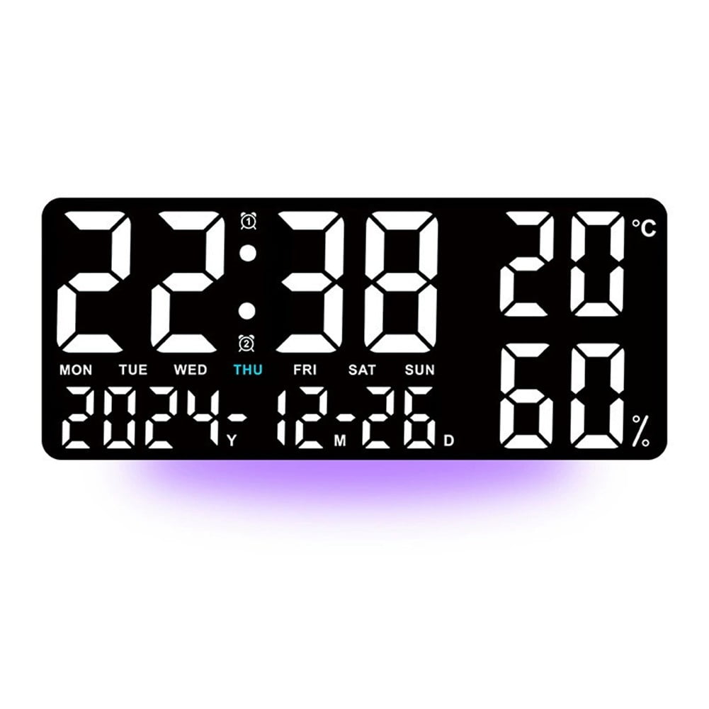 sentaili 13.77" Led Digital Wall Clock With Large Display,For Living ...