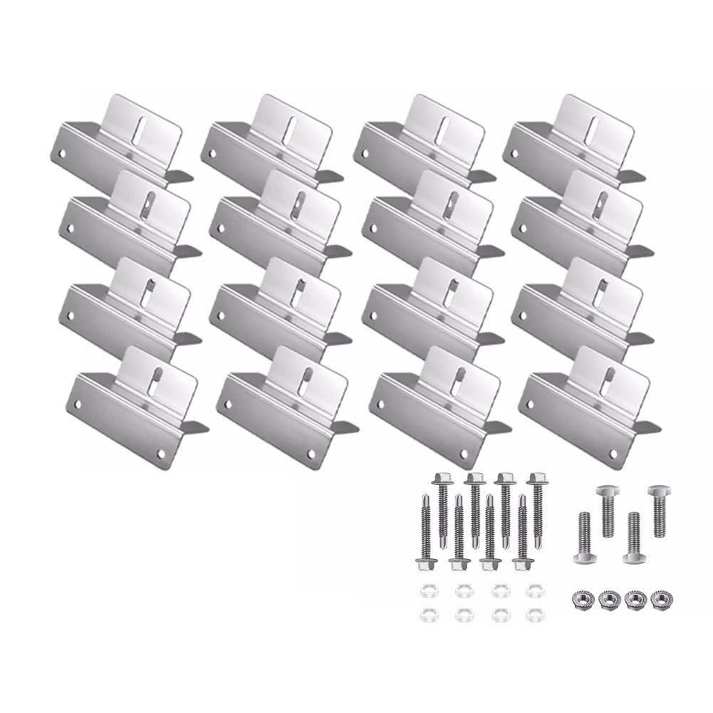 sentaili 16 Sets Solar Panel Z Bracket Mounting Mounts Set Solar Panel ...