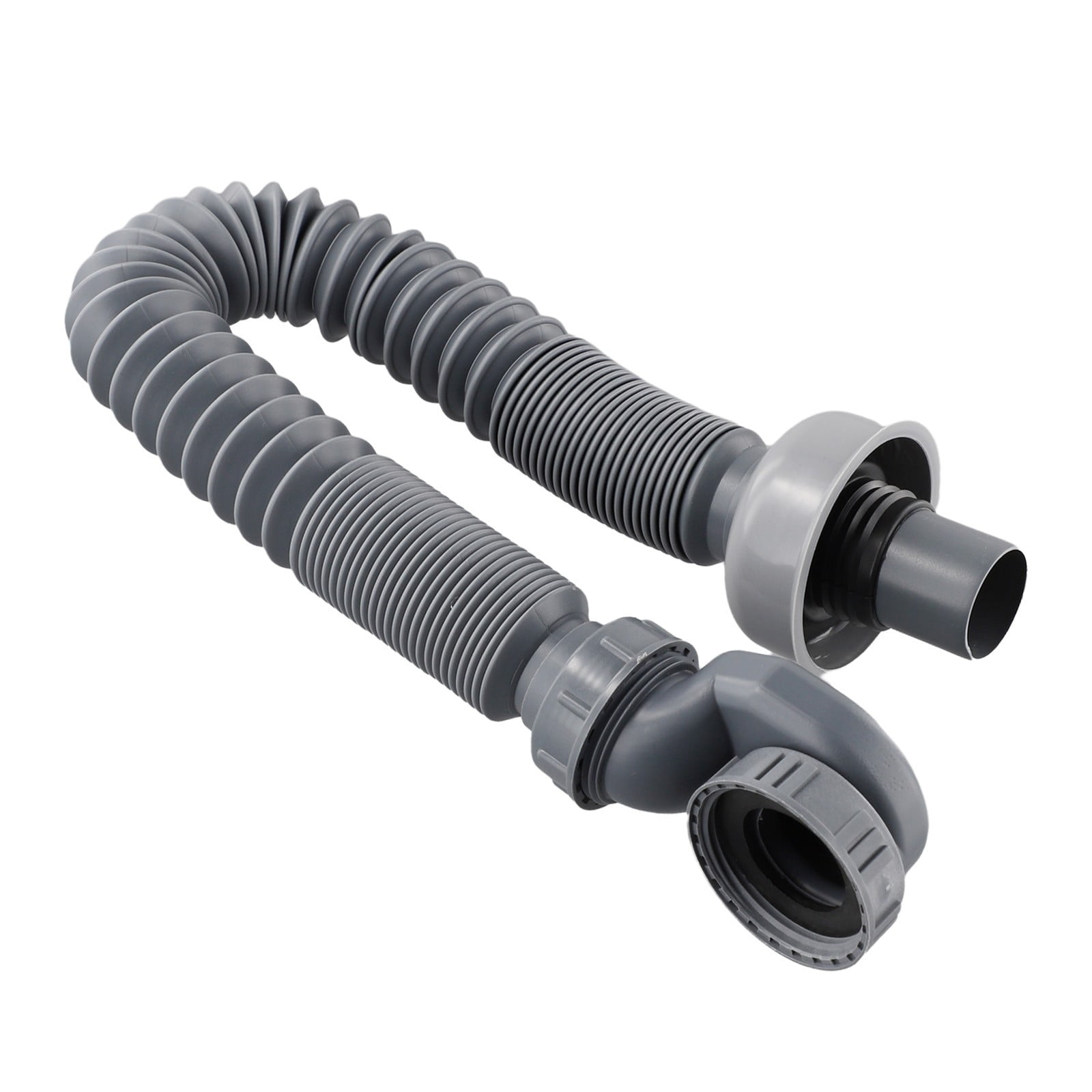 sentaili 1Pc Low Profile Trap Flexible Bathtub Shower Drain Pipe Gray ...