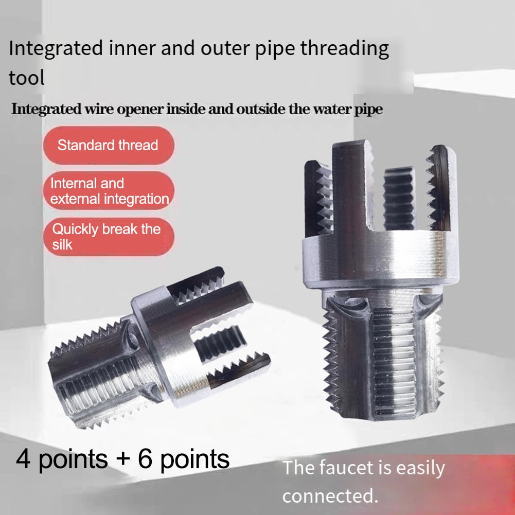 sentaili 4 And 6 Point Die And Tap Set For M20 M25 Ppr Pipe Threading With Drill Tool - Walmart.com