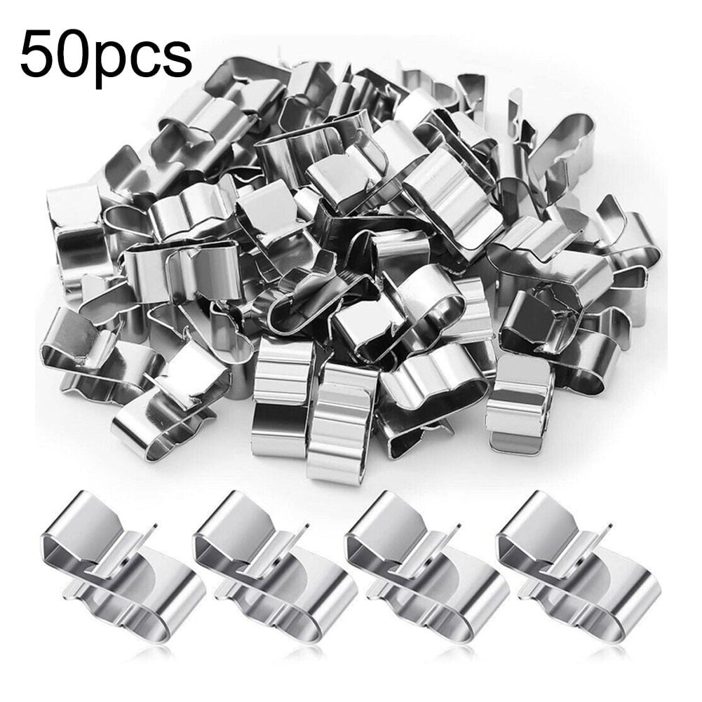sentaili 50 Pcs Trailer Frame Wire Cable Clips Stainless Steel Solar ...