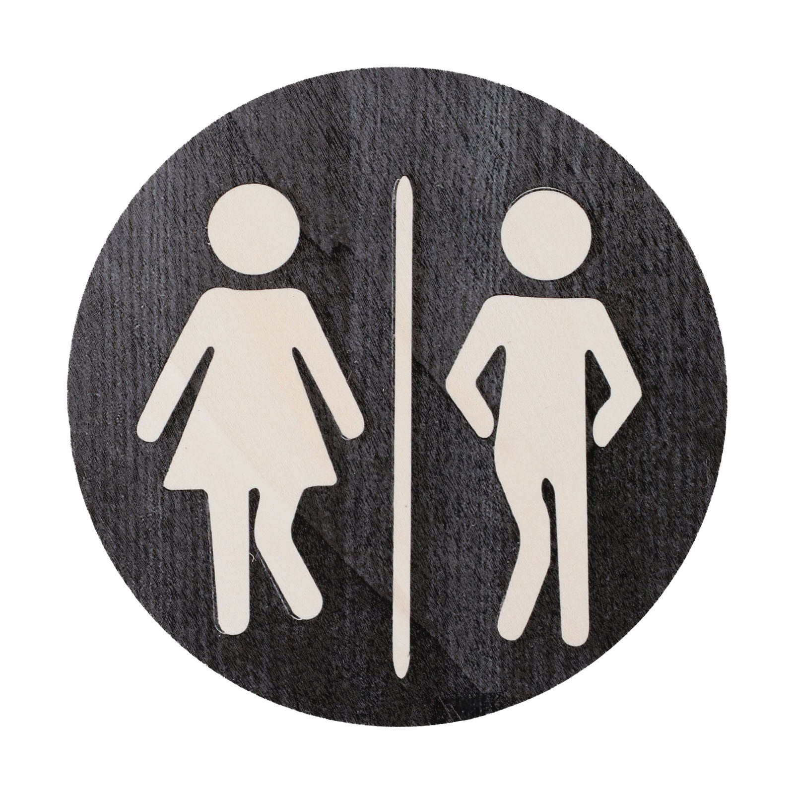 sentaili Bathroom Wooden Sign Bathroom Creative Toilet Wall Sign Door ...