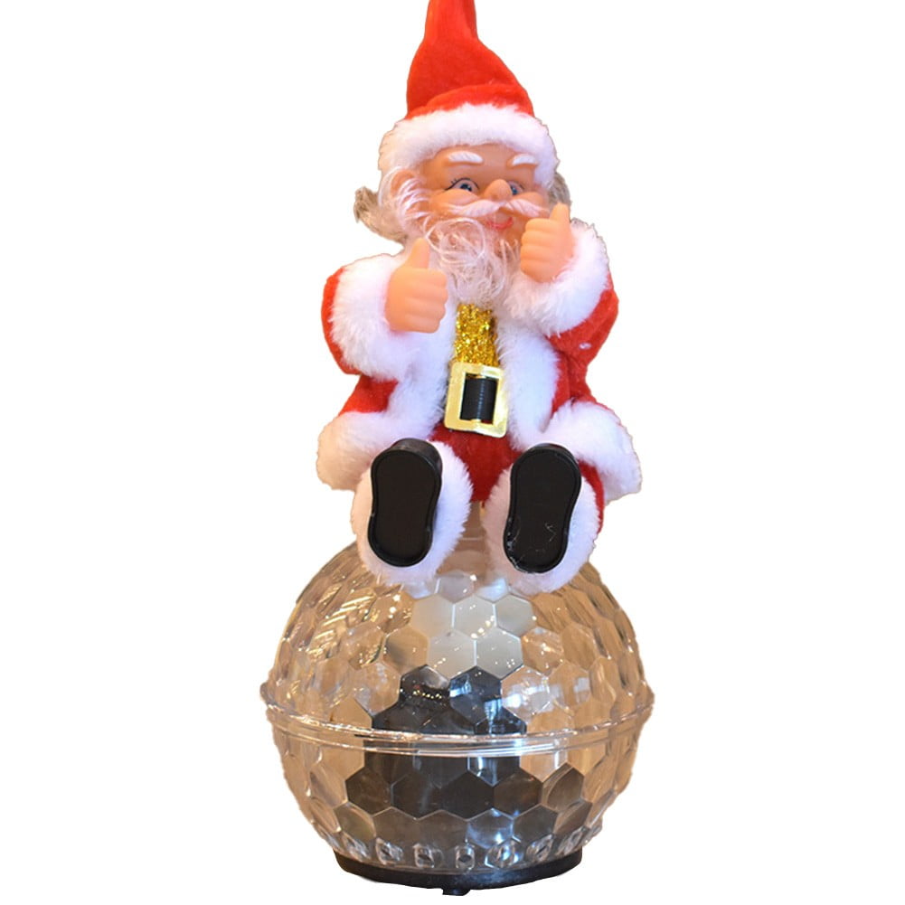 sentaili Christmas Santa Claus Doll Led Disco Ball Strobe Toy For Kids ...