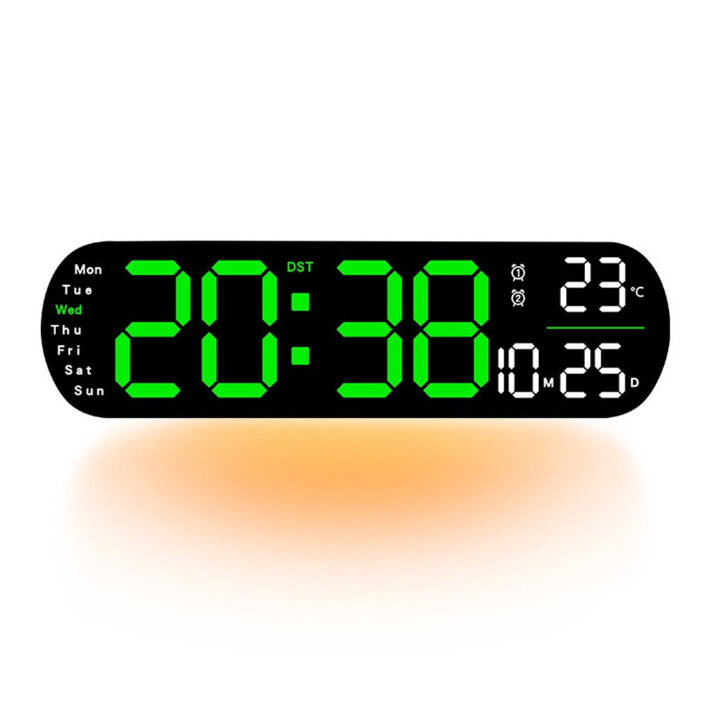 sentaili Color Digital Wall Clock Large Screen Digital Wall Clock For ...