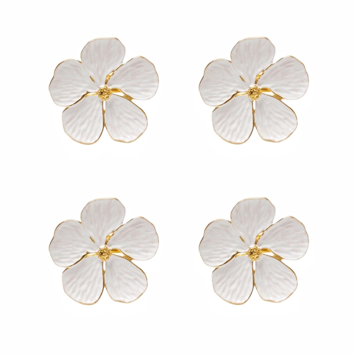 sentaili Delicate Florally Designed Napkin Ring Holders For Fine Dining ...