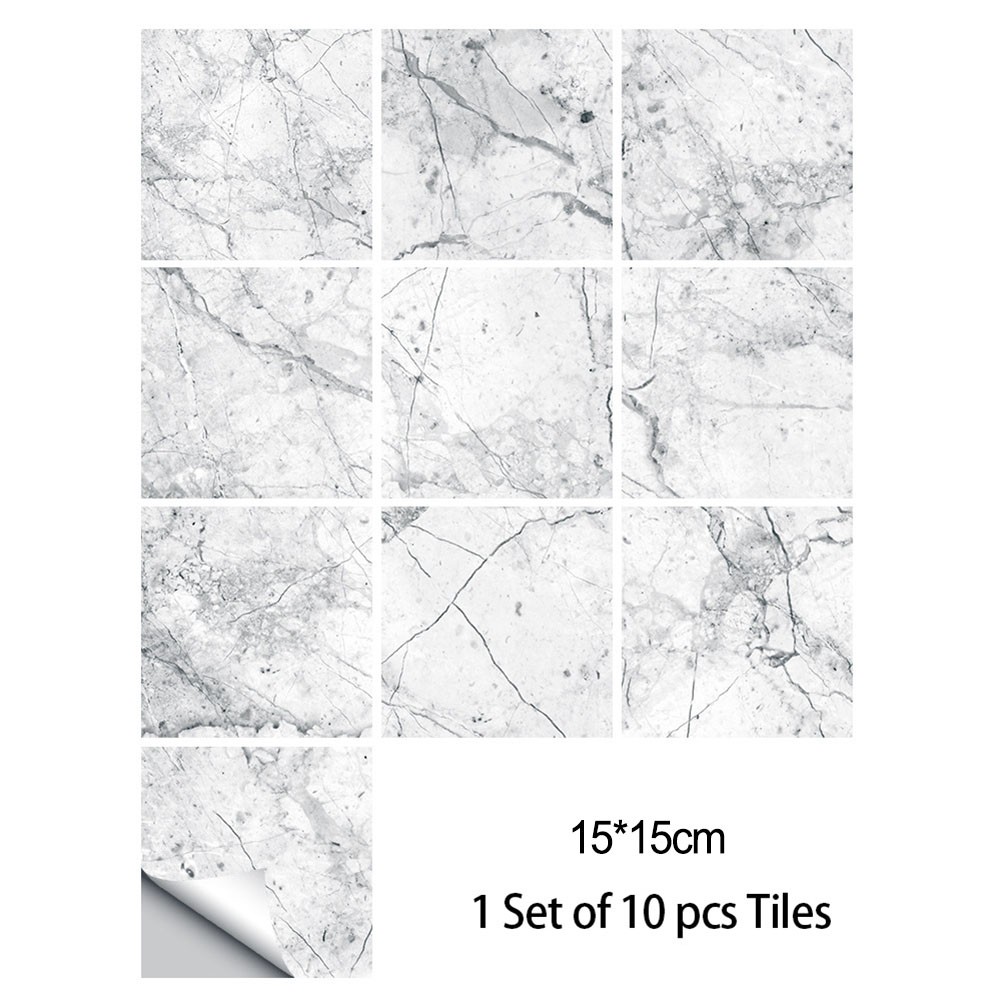 sentaili Marble Kitchen Bathroom Tile Stickers On Tiles Wall Decor Tile ...
