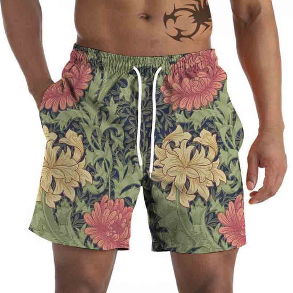 sentaili Mens 3D Printed Shorts Sports Fitness Swimwear Beach Board ...