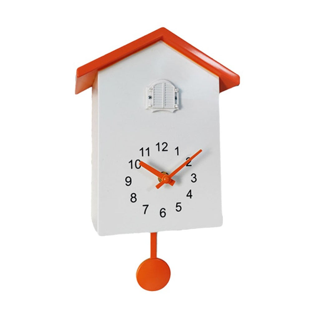 sentaili New Nordic Style Wall Clock Cuckoo Chime Time Zone Bird Hourly ...