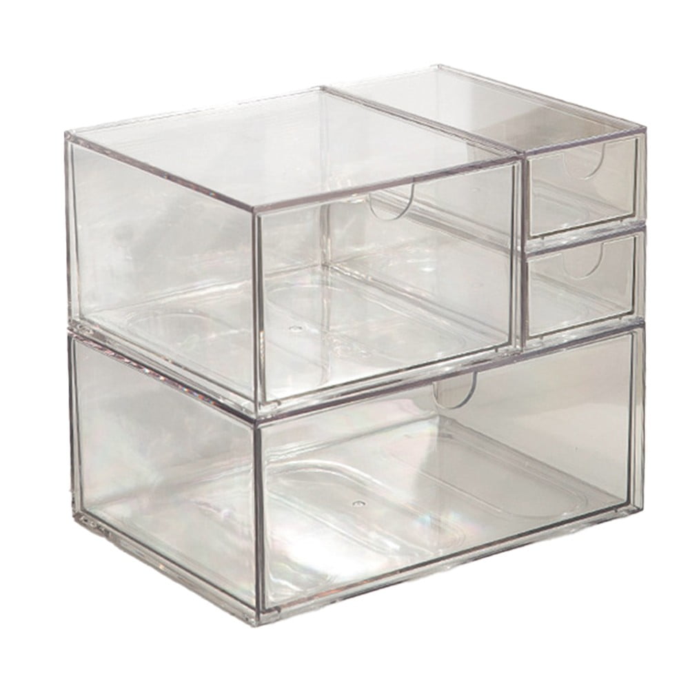 sentaili Organize Your Office Supplies In A Clear Multi Drawer Acrylic ...