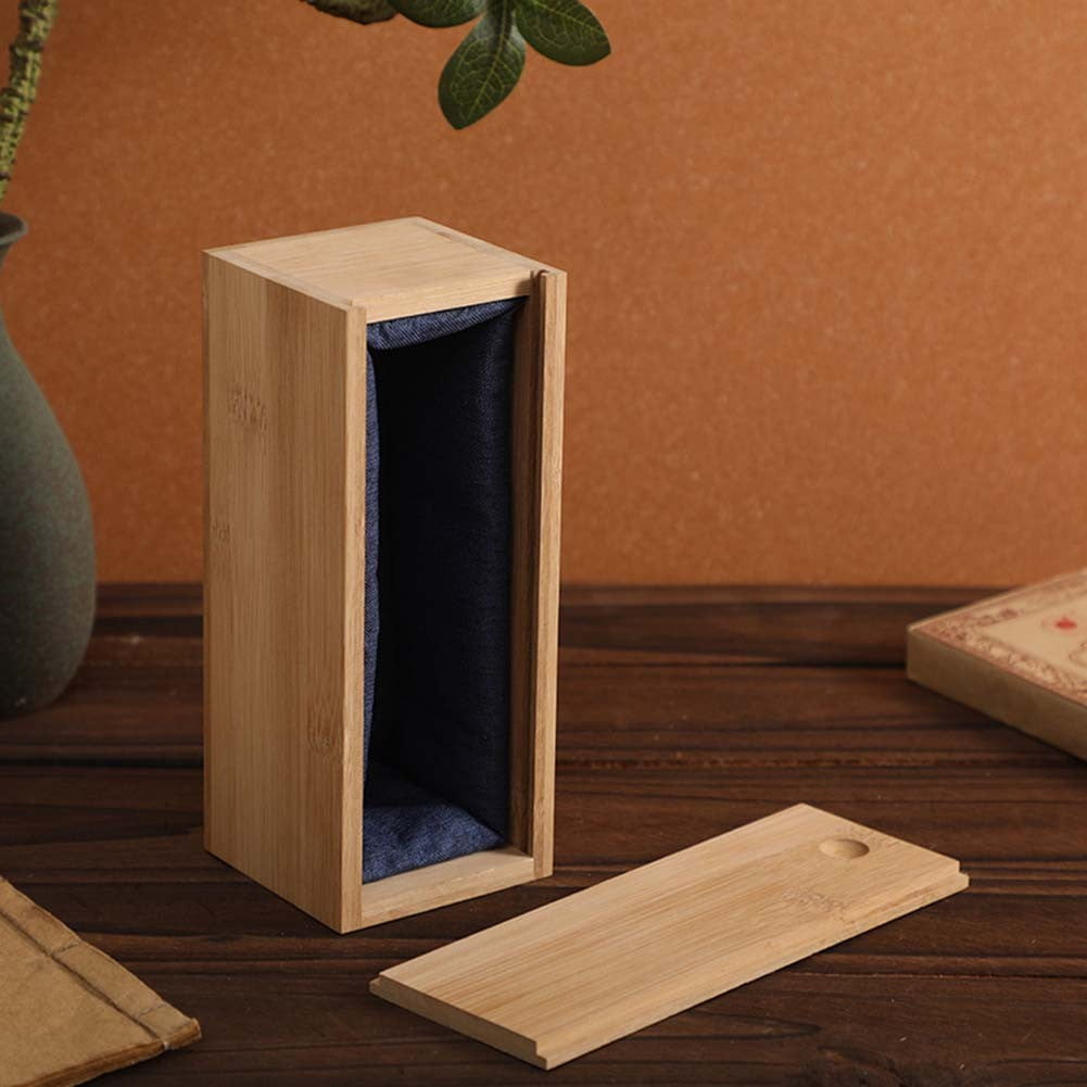sentaili Pine Pull-Out Box Sliding Cover Wooden Box Wooden Storage Box ...