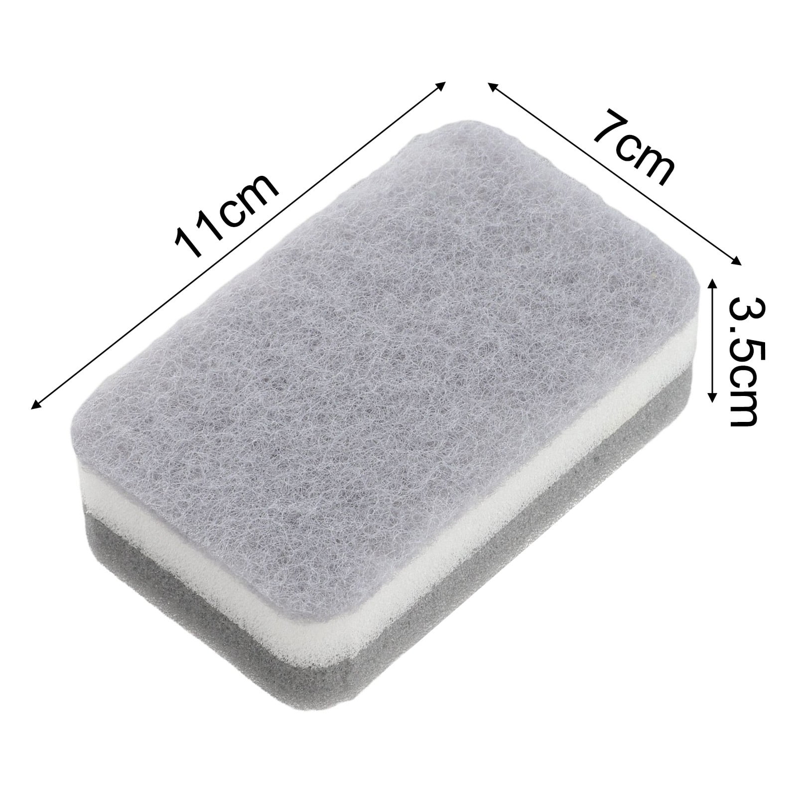 sentaili Thick High Density Grey White Dishwashing Sponge 11*7*3.5Cm ...