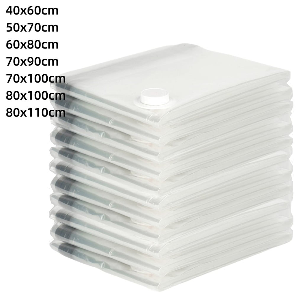 sentaili Transparent Vacuum Bag Folding Compressed Space Saving Clothes ...