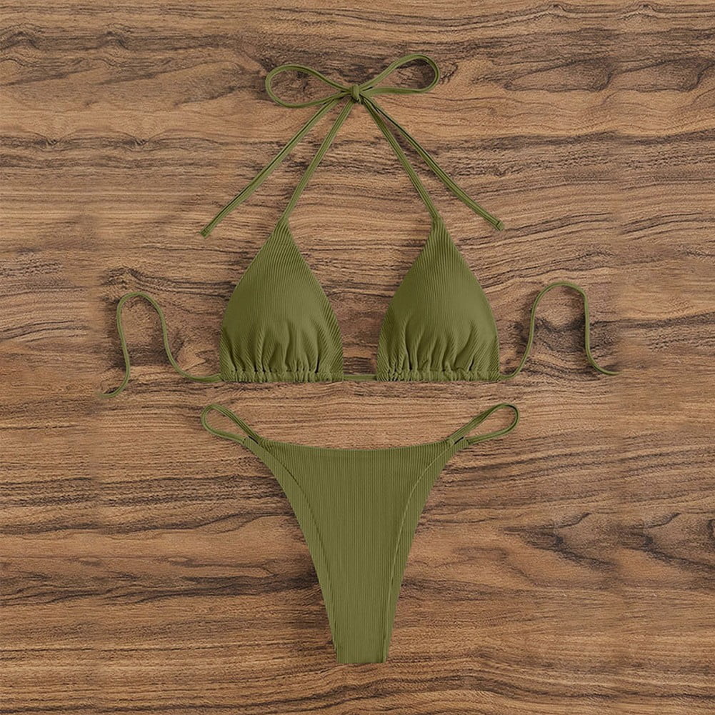 sentaili Womens New Bikini Swimsuit Set Sexy High Waist String Beach ...