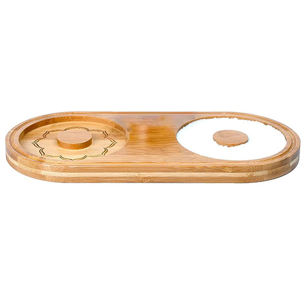 sentaili Wood Cocktails Salt Sugar Glass Rimmer Glass Rimming Tray ...