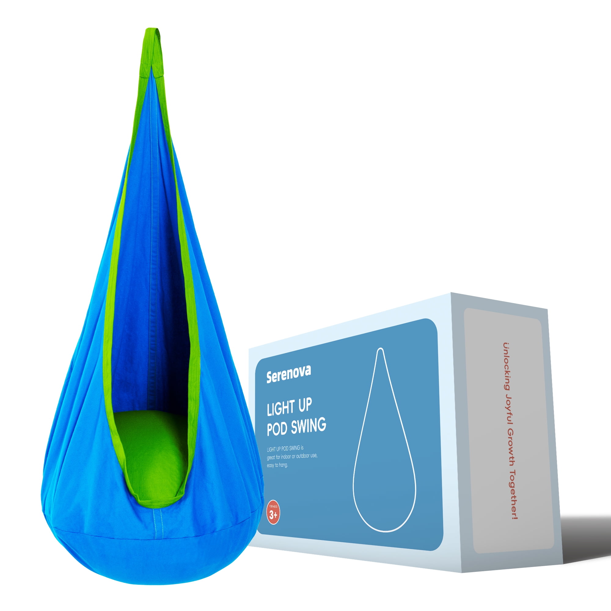 serenova light up pod swing BLUE - Walmart.com