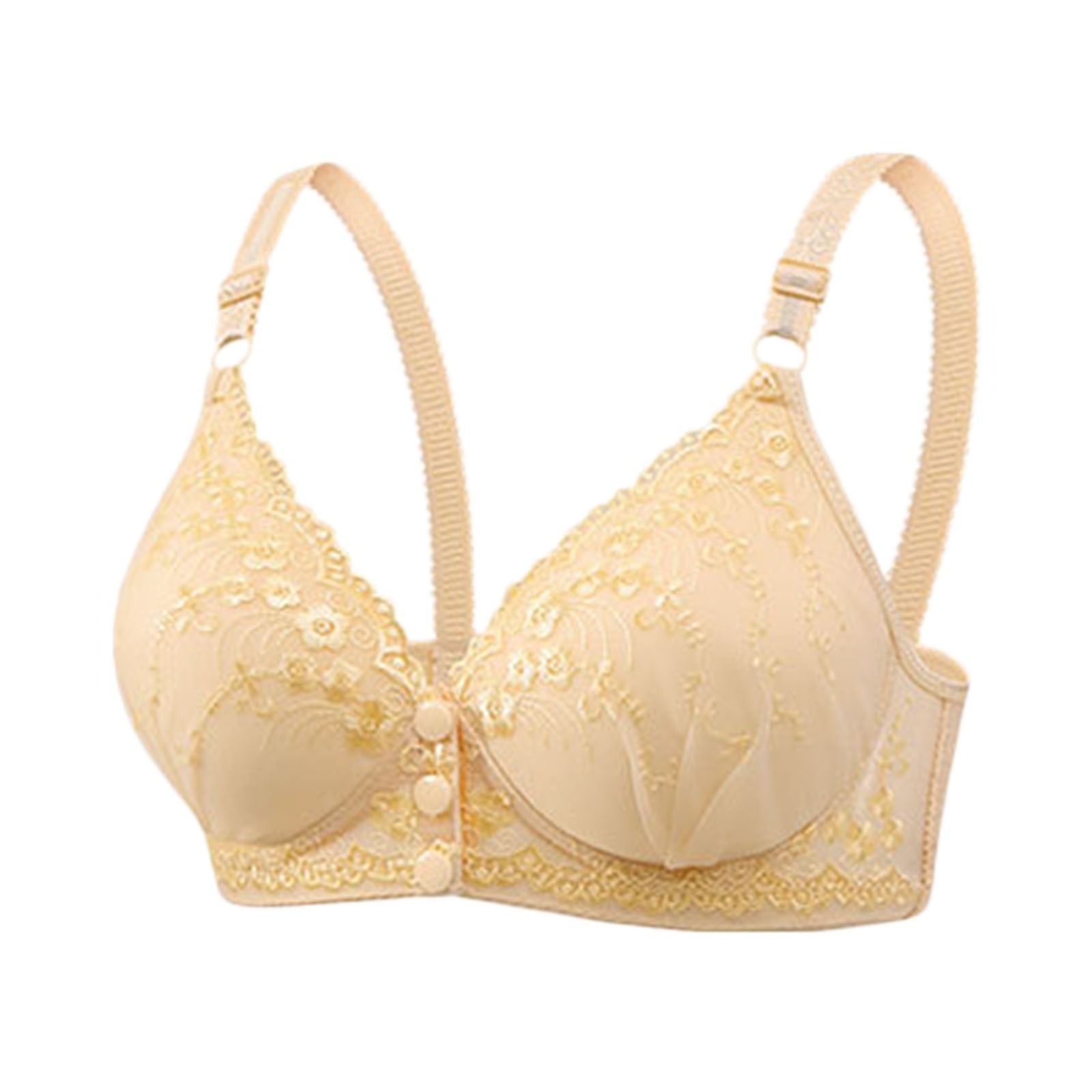 sertiohcv Womens Seamless Bras New Portable Front Snap Large Size Bra ...