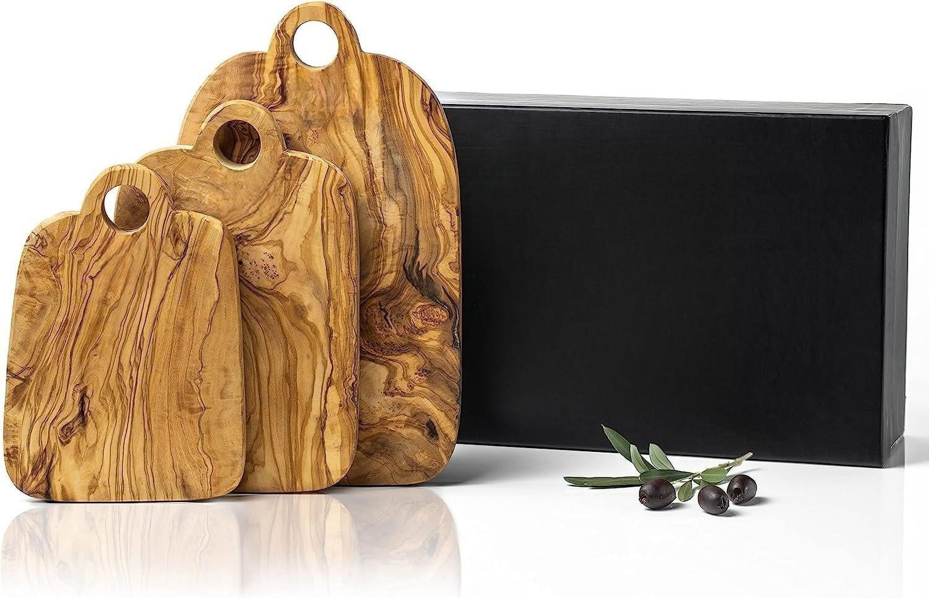 set of 3 massive olive wood boards steak board made of olive wood ...