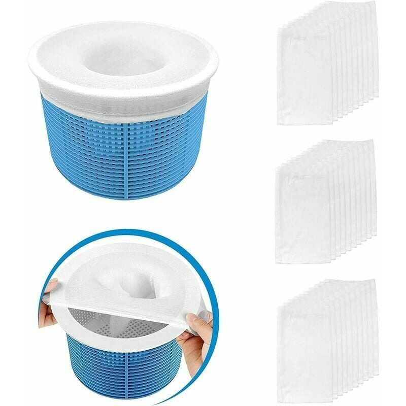 A set of 30 swimming pool filter socks for underground and above ground ...