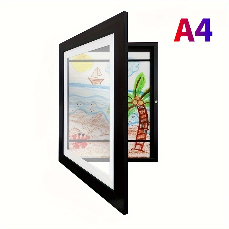 A set of art photo frame display stands, magnetic front opening for ...