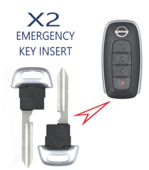 set of 2 Emergency Insert Key Blade for Nissan 2022 - 2026 H0564-5MP0A ...