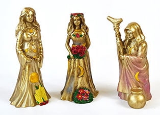 (set of 3) ~4" Mother, Maiden, Crone figurines - Walmart.com