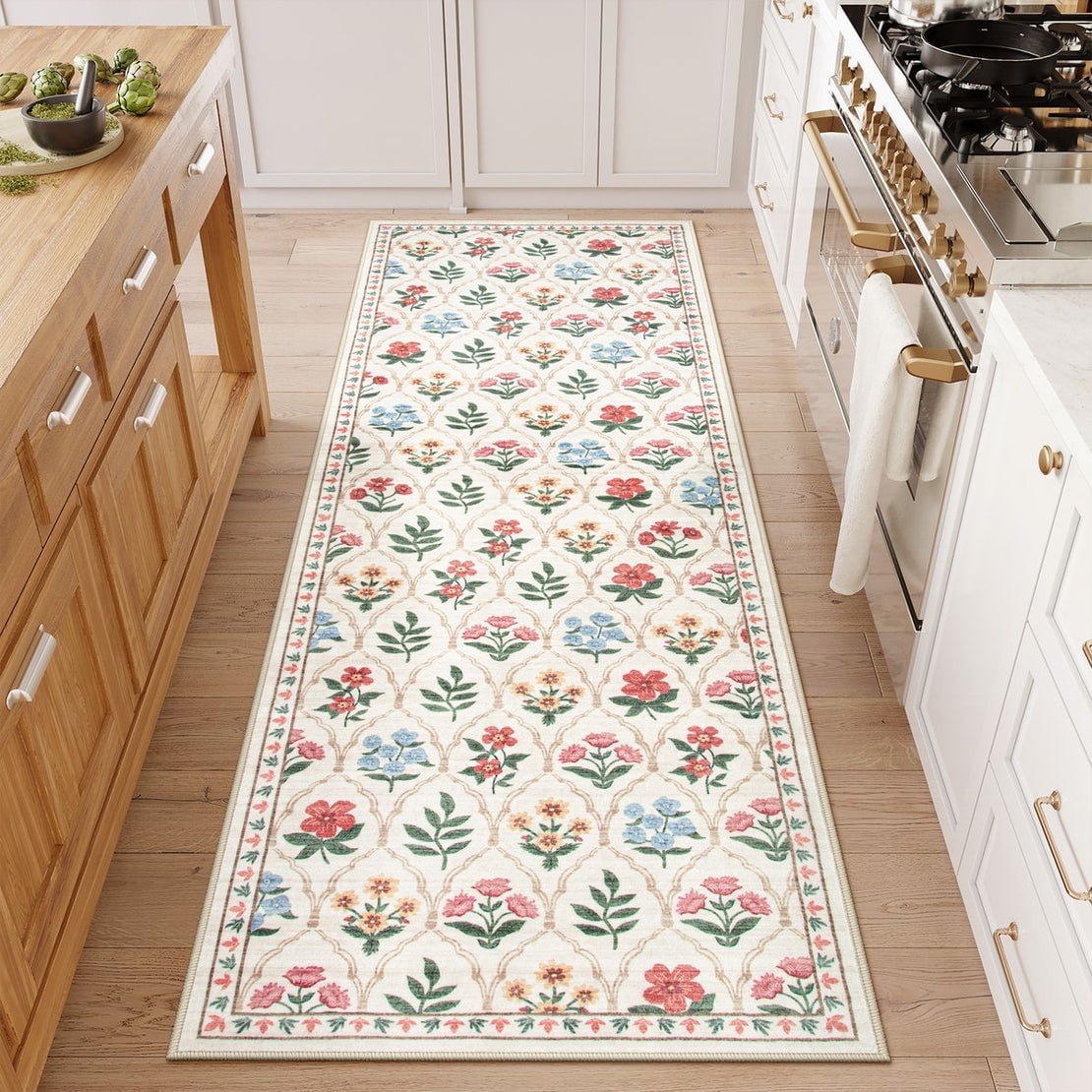 Lahome 2'x6' Moroccan Kitchen Rug 2x6ft Washable Hallway Runner Rug ...